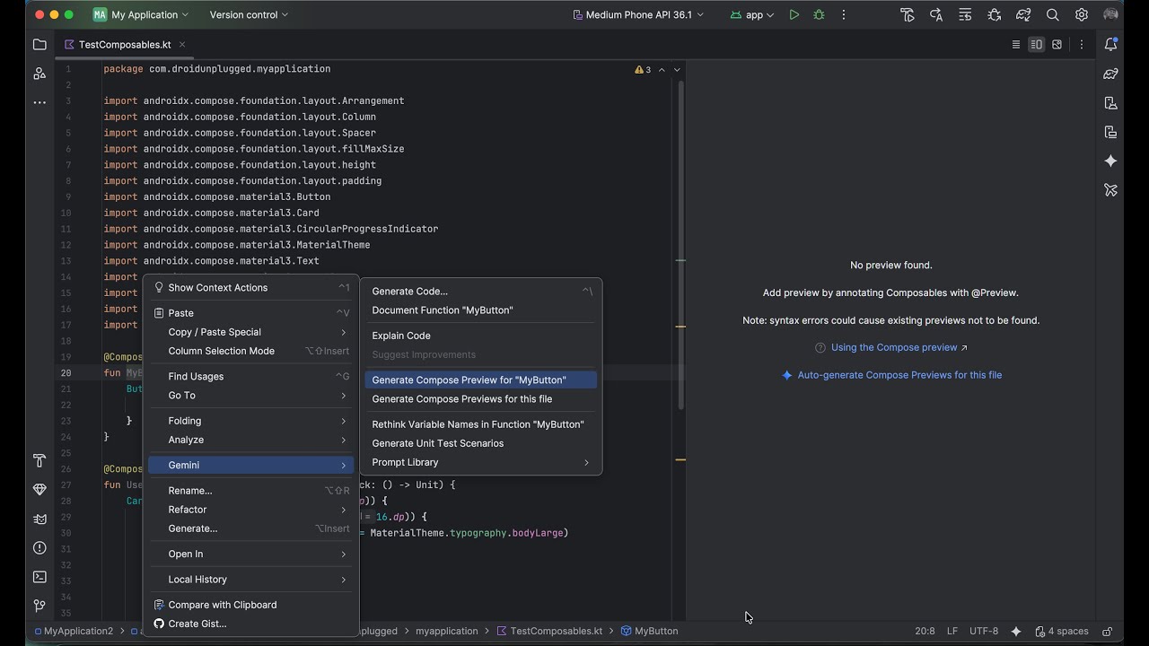 Android Studio Otter: Compose Preview Generation #androidstudio #androiddevelopment #jetpackcompose