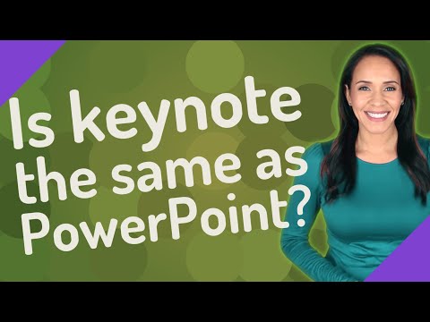 Is keynote the same as PowerPoint?