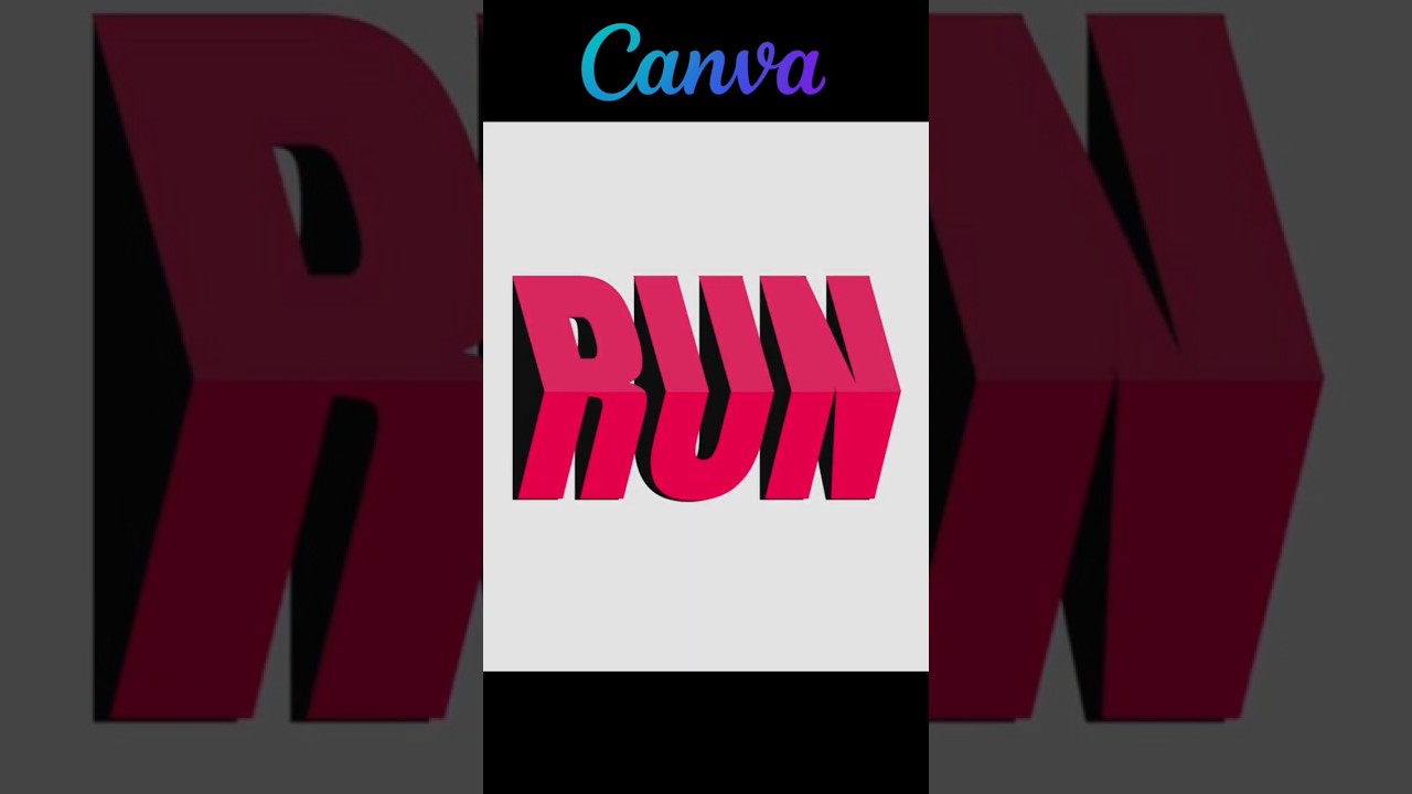 Canva Perspective Text Effect Tutorial | Easy 3D Text Trick! #canva