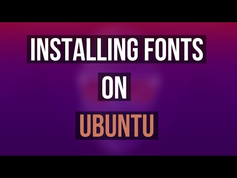 How to Install fonts on Ubuntu 20.10 (Very Easy)