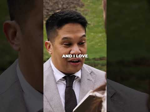 Exchanging vows is very personal moment where two people declare their love and commitment.