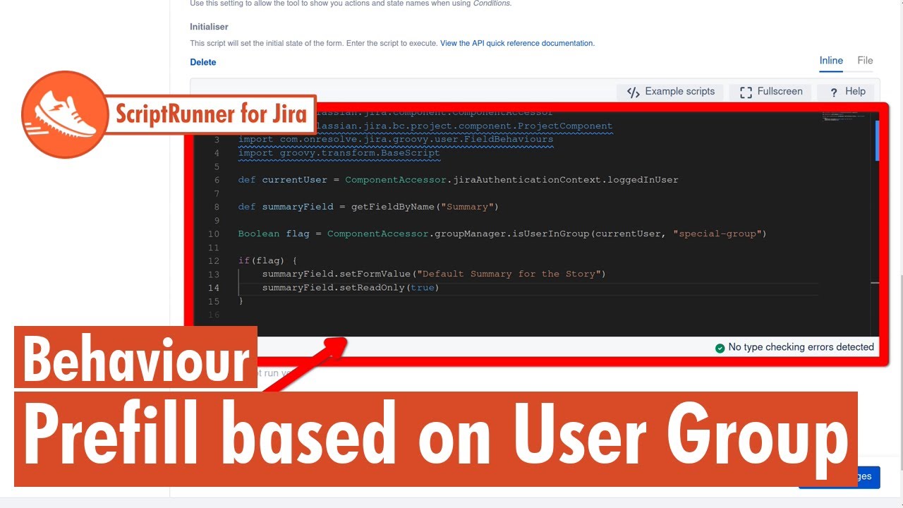 ScriptRunner for Jira - Behaviour Prefill based on User Group