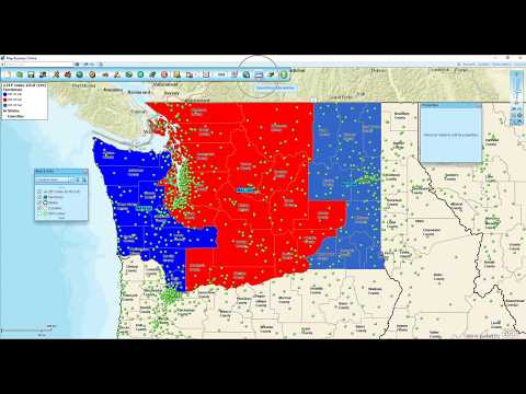 Exporting all Zip Codes within County Territories using Map Business Online