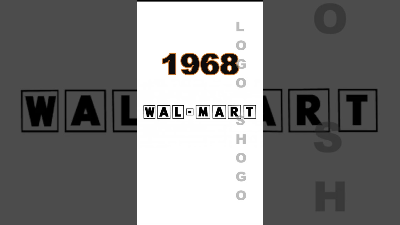 Walmart Logo Evolution #evolution #walmart #viral #shorts