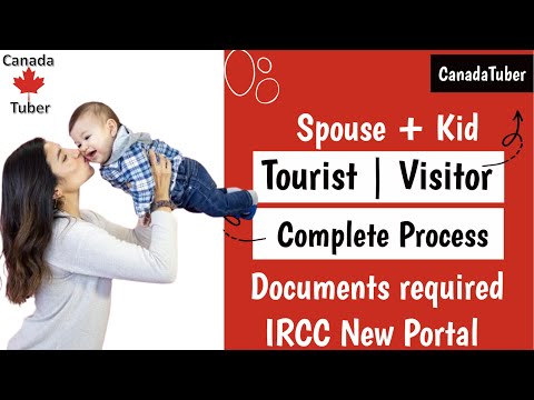 Spouse + Kid Visitor Visa | Tourist Application | Apply Together| Complete process | IRCC New Portal