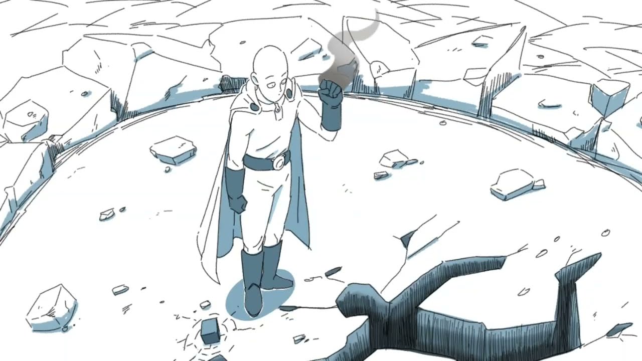 Empty void vs Saitama one punch man fan animation