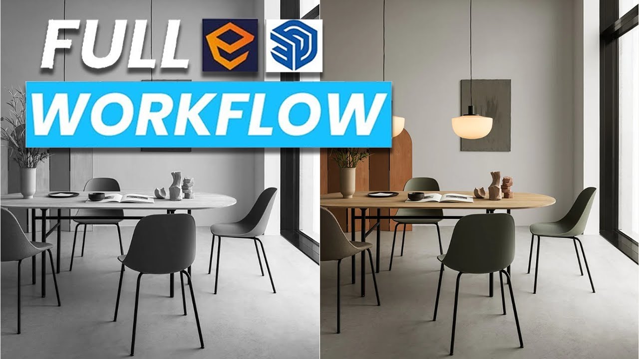 [LIVE] Enscape Full Tutorial - Realistic Dining Room