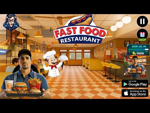 New Fast Food Game For Mobile | Fast Food Restaurant Burger 3D Android Gameplay