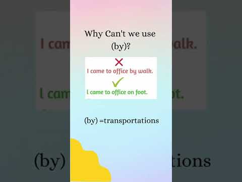 Should I Say (by foot) Or (on foot)? 🙄| Confuse Grammar| #short