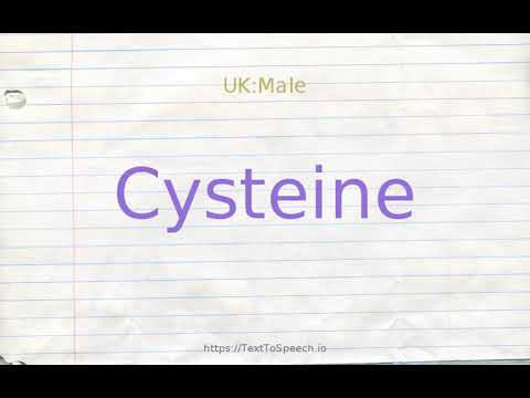 How to pronounce cysteine