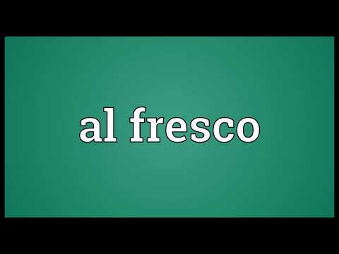 Al fresco Meaning