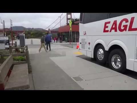 Suraj, Aruna & Hari Sharma at Golden Gate Bridge parking Lot, San Francisco Feb 17, 2015