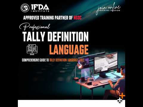 Automate and customize with Tally Definition Language (TDL) #tally || IFDA INSTITUTE