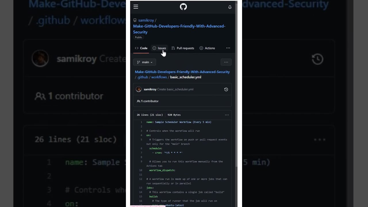 Create a scheduled workflow in GitHub