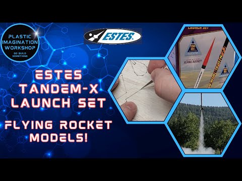 ESTES Tandem X Launch Set - Flying Scale Model Rocket Build