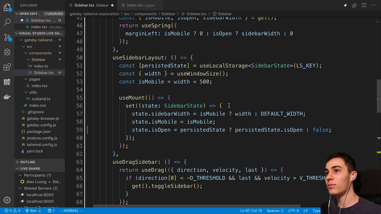 React Animated Sidebar Code Review