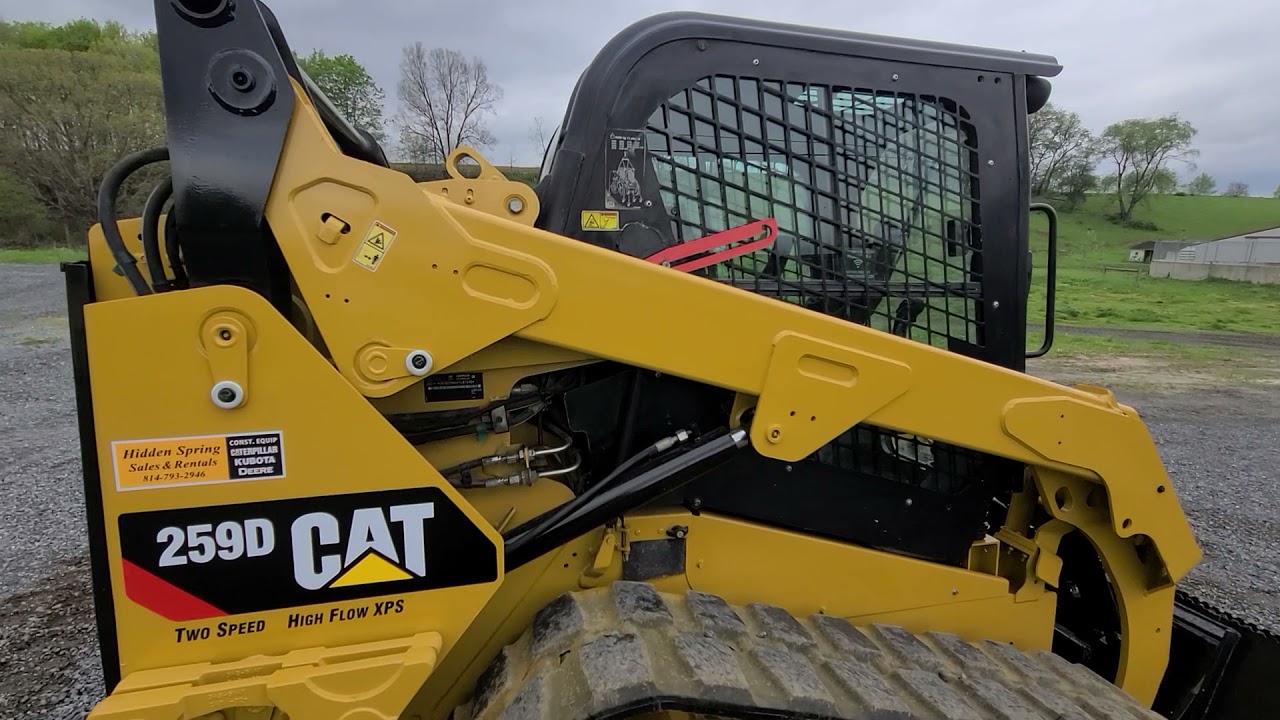 2014 Caterpillar 259D High-Flow, 2 Speed, Compact Tracked Loader: Walk-Around Inspection Video!