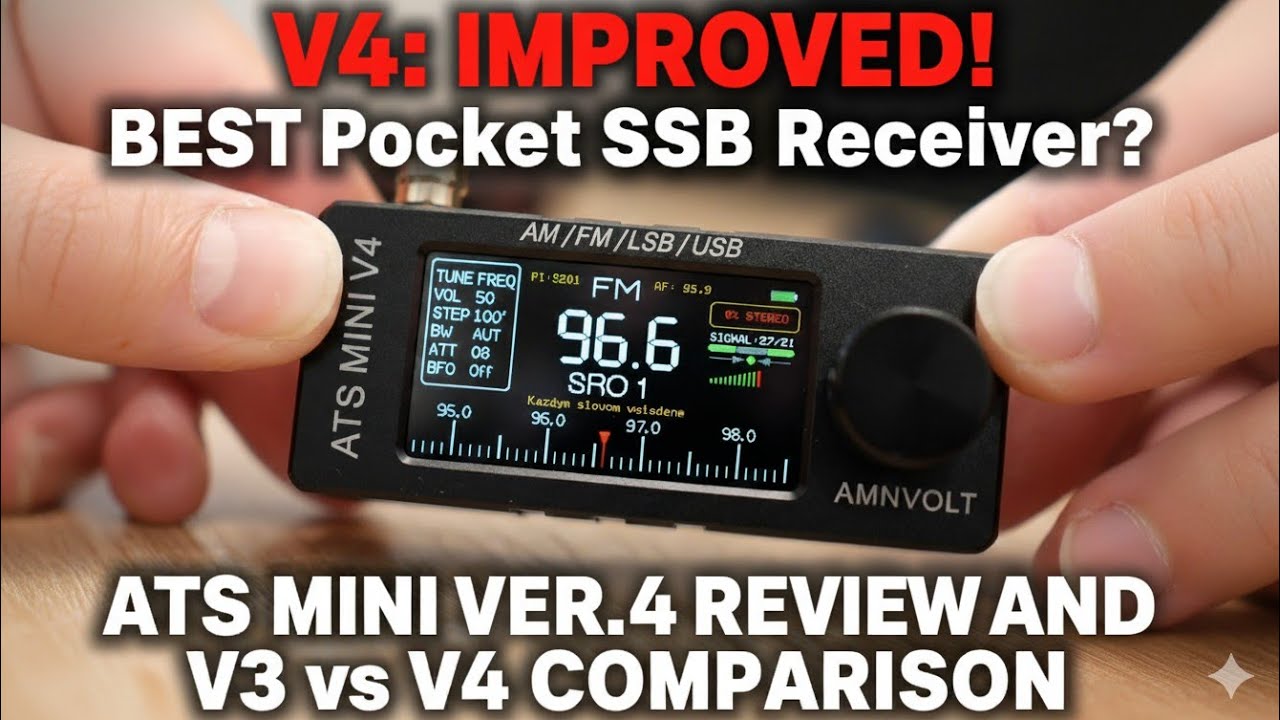 ATS Mini Ver.4: BEST Pocket SSB Receiver? (Review & Comparison V3 vs V4)