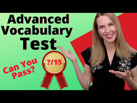 TEST Your English Vocabulary - Do you know these 15 Advanced English Words?