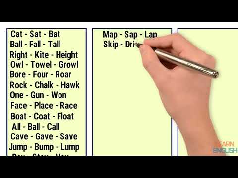 70+ Interesting Rhyming Words for ESL Learners