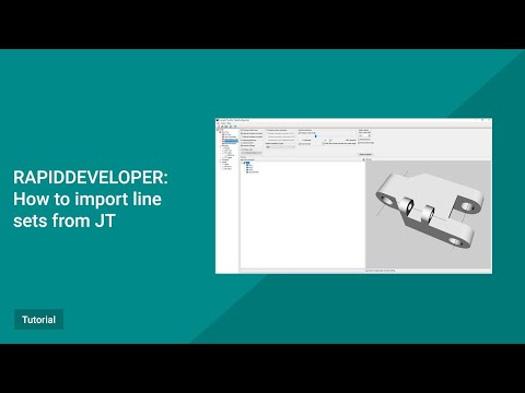 RapidDeveloper Tutorial. How to import line sets from JT
