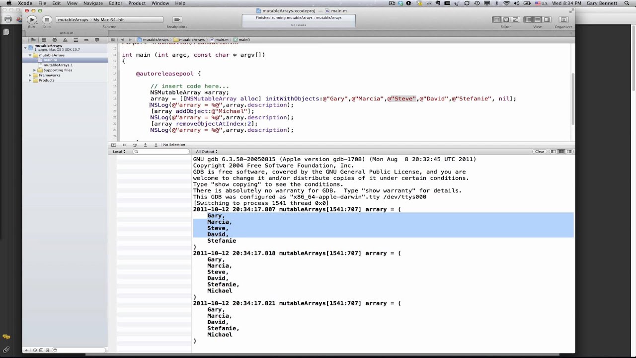Understanding NSMutableArray with Objective-C