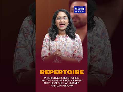 What is repertoire ?