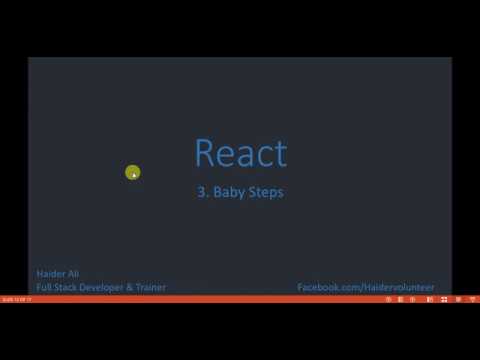 React JS In Urdu ~ Baby Steps (part 1 of 5) Video Lecture - Learn React JS: Fundamentals for ...