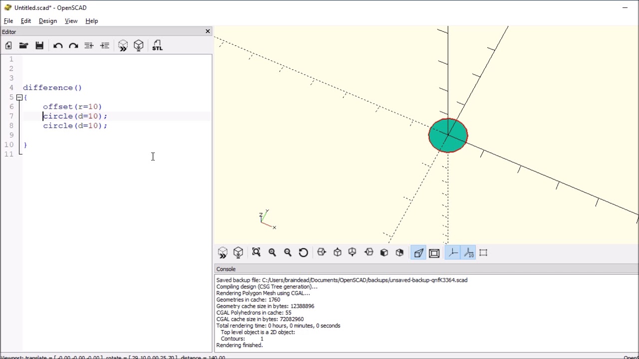 OpenSCAD - offset