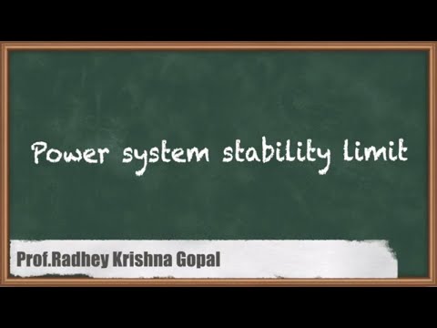 Power System Stability Limit - Power System Stability - GATE Power System Video Lecture - Power ...