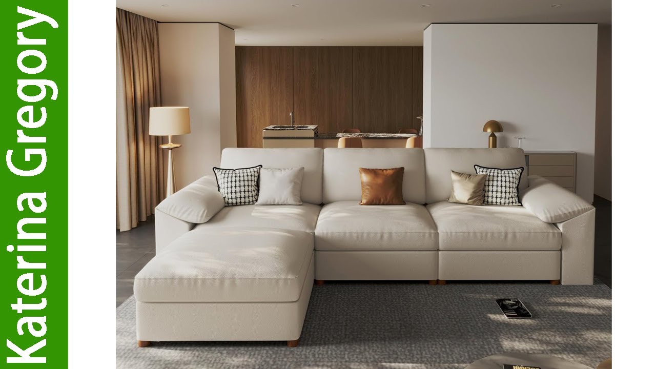 EASE MOOSE Leather Sectional Couch Oversized Modular Sectional Sofas Review