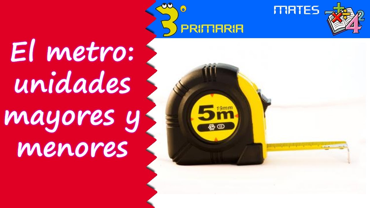 Matemáticas. 3º Primaria. Tema 10. El metro. Unidades mayores y menores ...