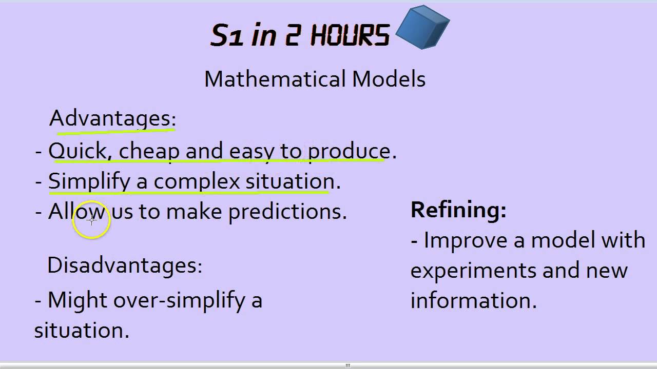 S1 in 2 Hours: Mathematical Models