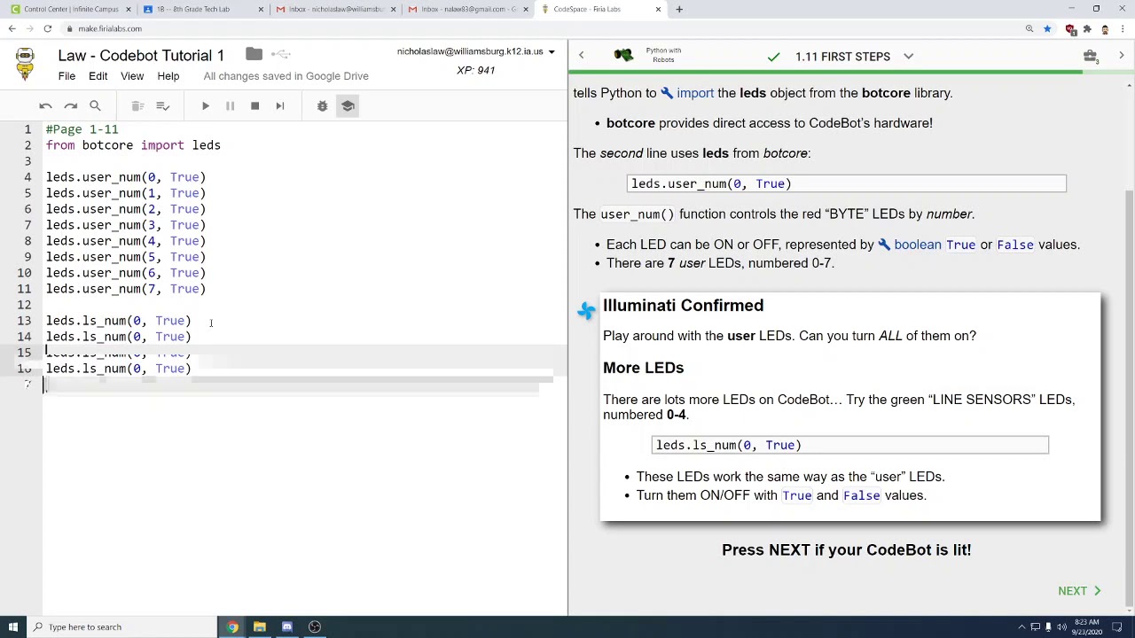Coding - Codebot Tutorial 1