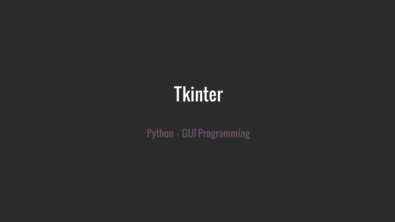 Tkinter