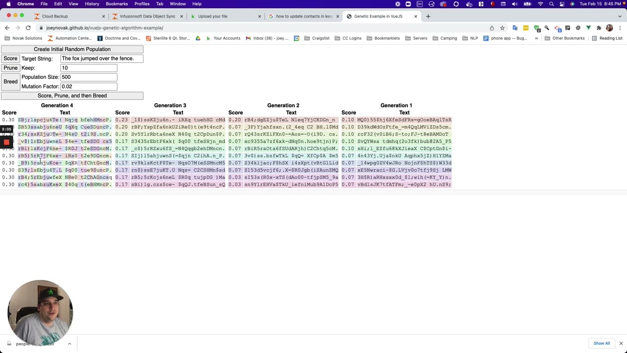 Genetic Algorithm Example in JavaScript