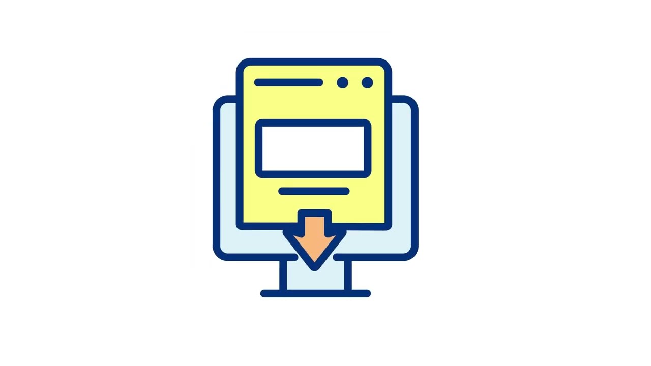 Animated landing page RGB color icon
