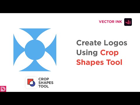 Vector Ink | How to make logos in Vector Ink | Create Logos on Using Crop Shapes Tool | Danger Dzns