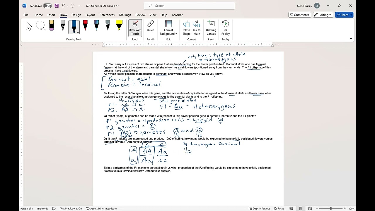 Genetics Problem 1