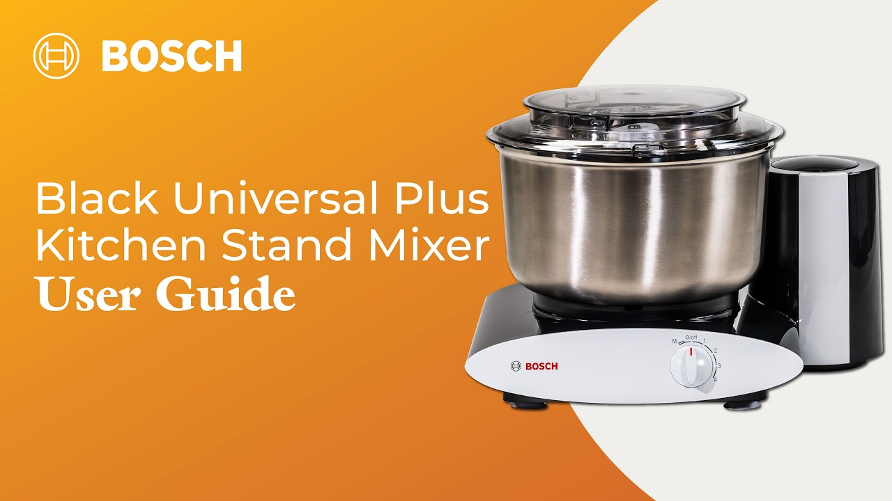 Beginner's Guide: Black Bosch Universal Plus Mixer