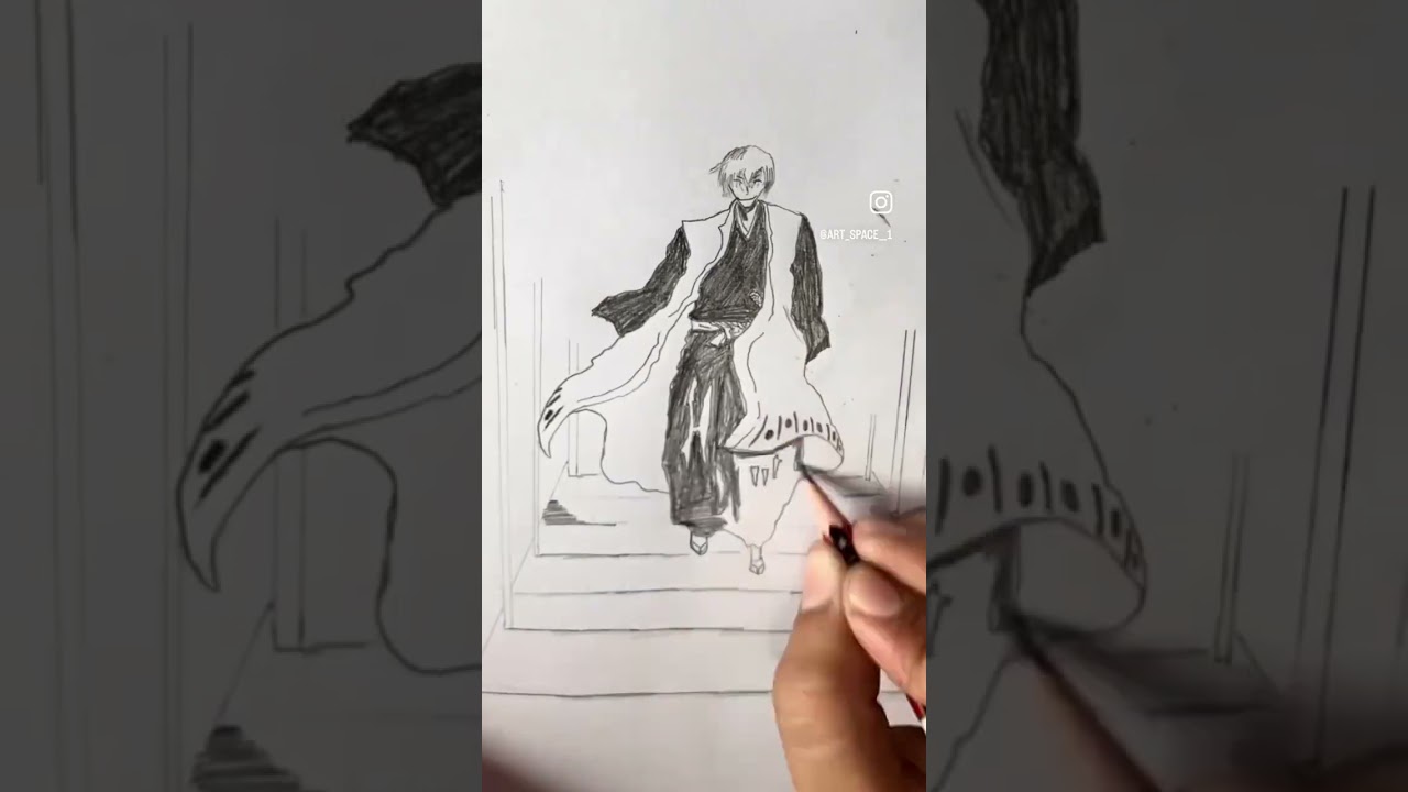 Gin ichimaru sketch from #bleachanime #bleachthousandyearbloodwar #animeedit for more @art_space__1