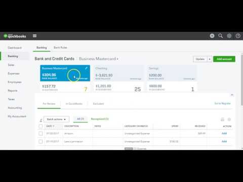 Nickname Bank Accounts in Quickbooks Online.