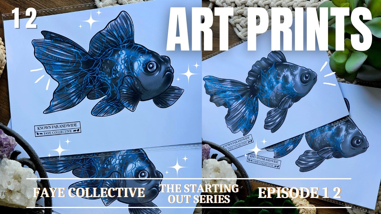 How I Make Art Prints at Home | Small Artist Business Process