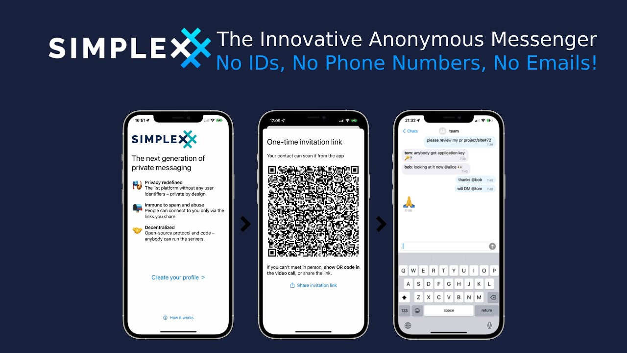 SimpleX: Innovative Anonymous Messenger - No IDs, No Phone Numbers, No Emails!