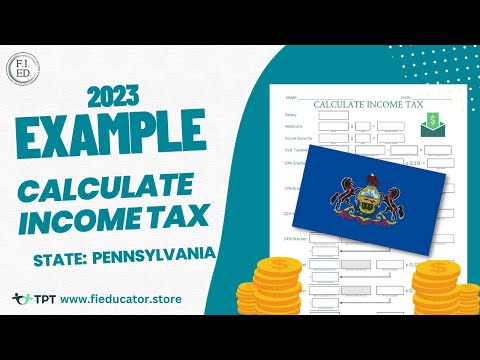 Pennsylvania Income Tax 2023 Walk-Through Example for Teaching Taxes
