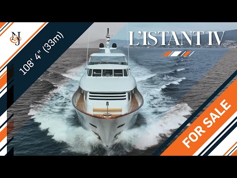 M/Y L’INSTANT IV for Sale | 108' 4" (33m) Costruzioni Navali Tigullio Castagnola Yacht