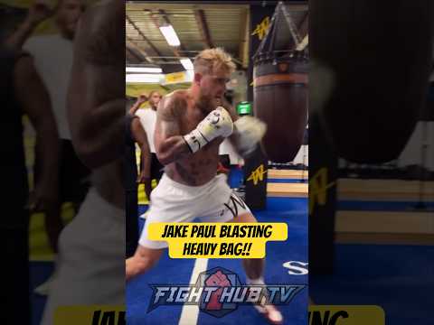 Jake Paul in shocking shape; Blasting heavy bag ahead of Chavez Jr fight!