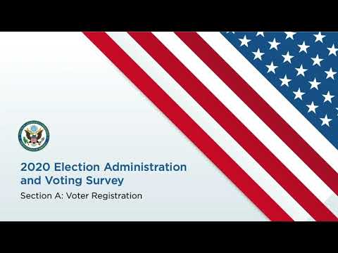 A Closer Look: 2020 EAVS Section A (Voter Registration)