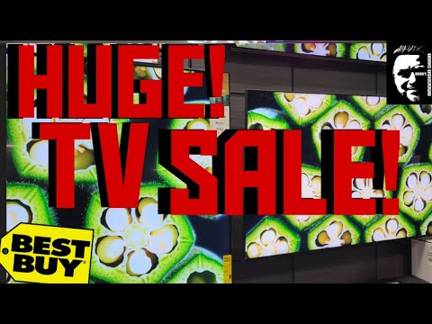 HUGE TV SALE!! BESTBUY 4K 8K WALK THROUGH.