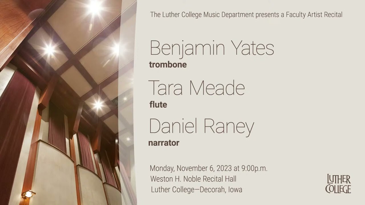 Faculty Artist Series  Benjamin Yates Collaborative Recital